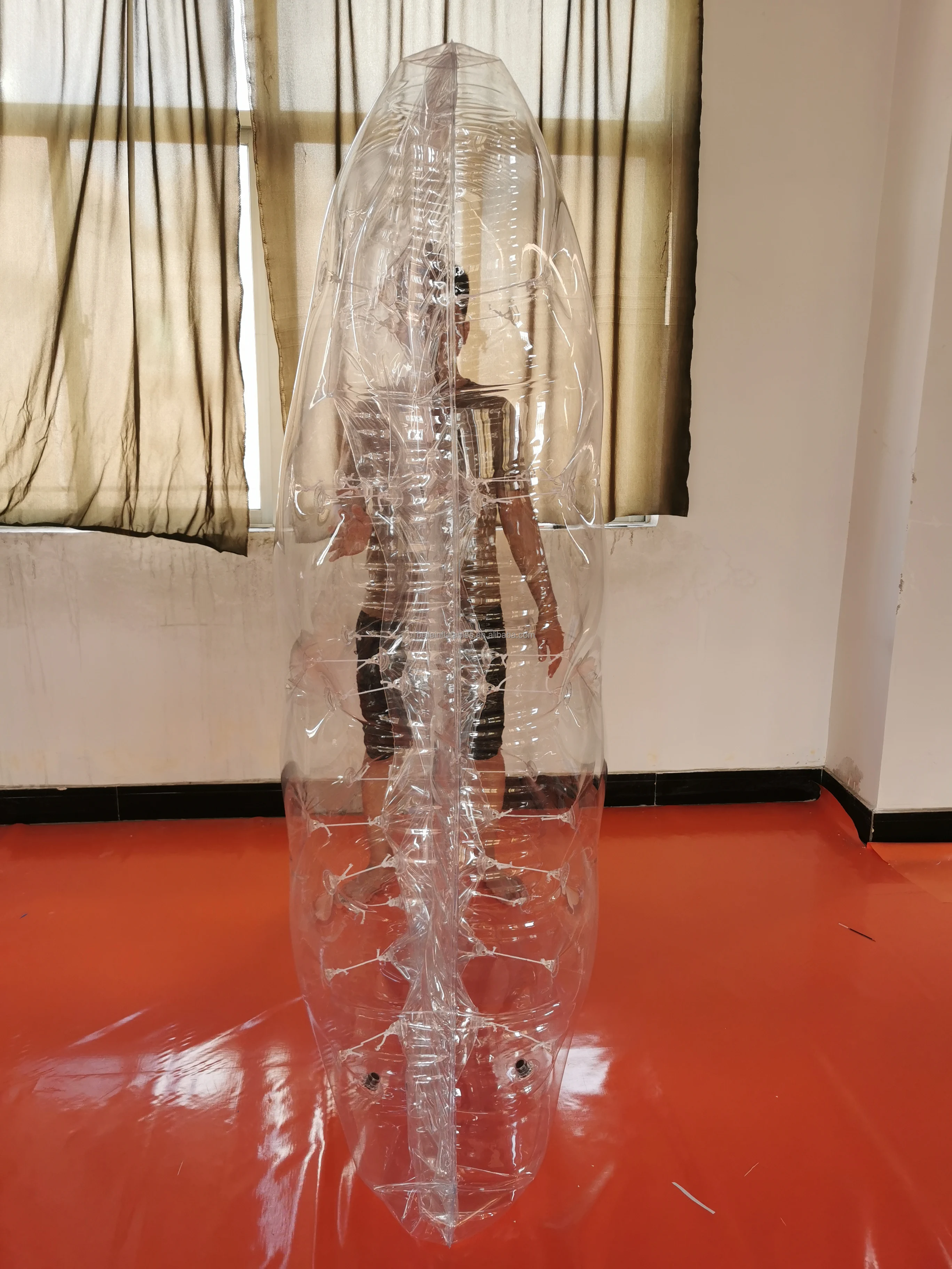 Transparent PVC Inflatable Sleeping Bag - Unique Comfort