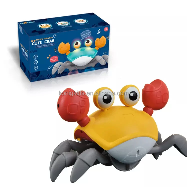 Konig Kids Summer Popular Induction Plastic Walking Crawling Crab Baby ...