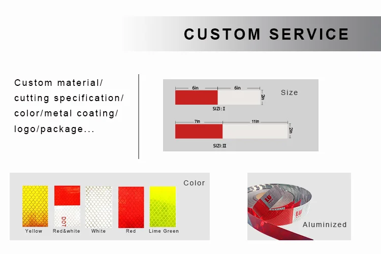 Conspicuity Ceryificate Truck Reflective Tape DOT C2 Adhesive Car ...