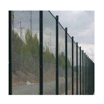Heavy Gauge Small Hole Welded Wire Mesh Fence For Anti Climb Security ...