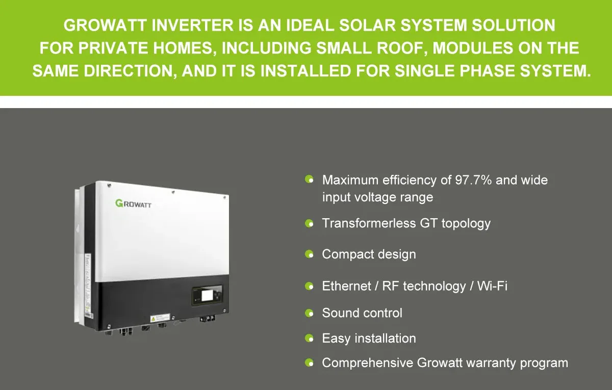 Growatt Inverter for Commercial Solar Projects 3 Phase Hybrid On-Off ...