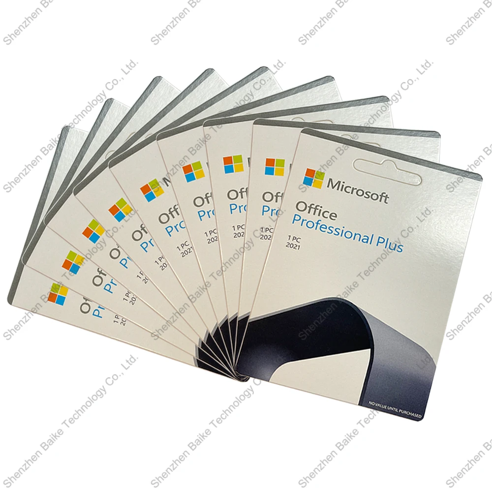 Licencia Office 2021 Pro Plus Key Card Office Pro Plus 2021 Ms Office ...