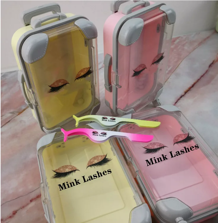 Luxury Mini Suitcase Eyelash Packaging Box - Custom OEM for Lipgloss ...