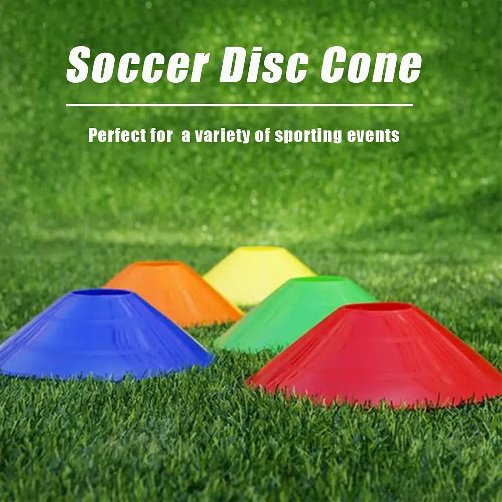 50 Pack Soccer Cones - Durable, Colorful, and Versatile