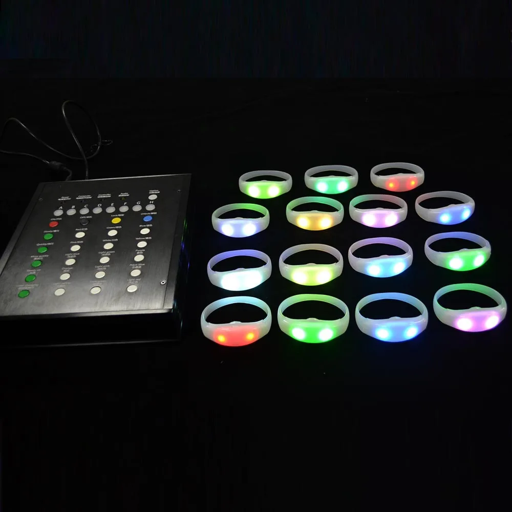 Dmx 512 Y Pulsera Intermitente Led Con Control Remoto Para Concierto ...