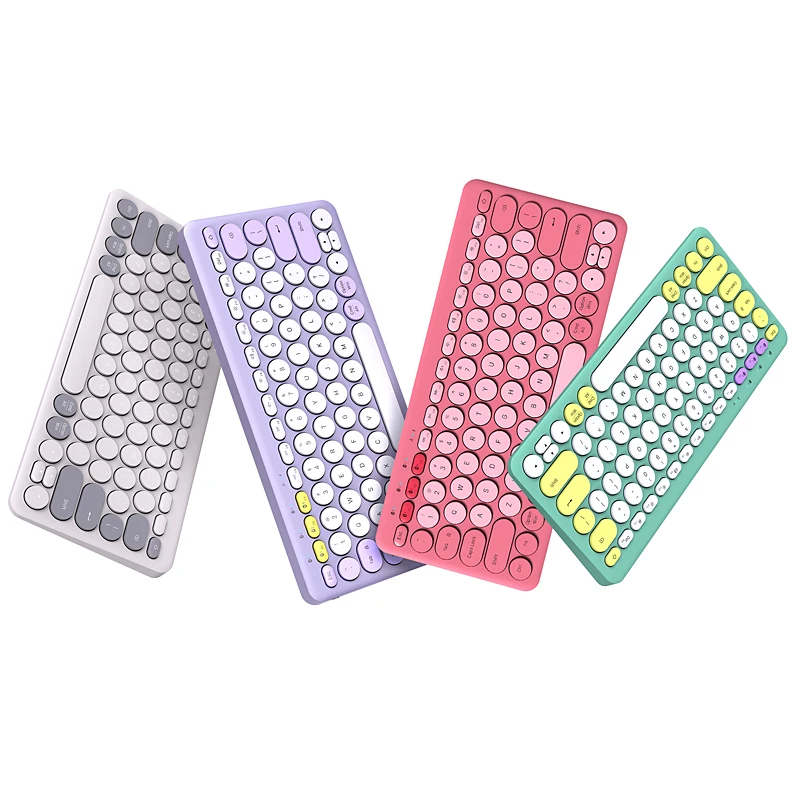 78 Keys Portable Mini Keyboard - Colorful & Cute Teclado
