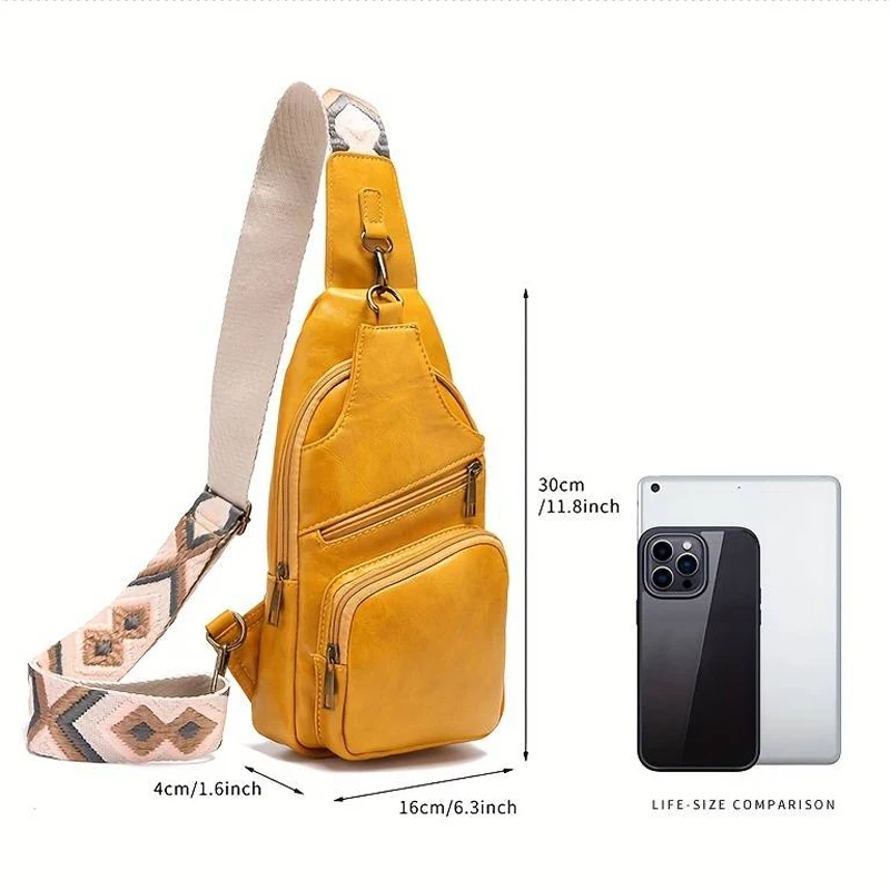 Custom Pu Multi-pocket Chest Bag Wholesale Sling Backpack With Guitar ...