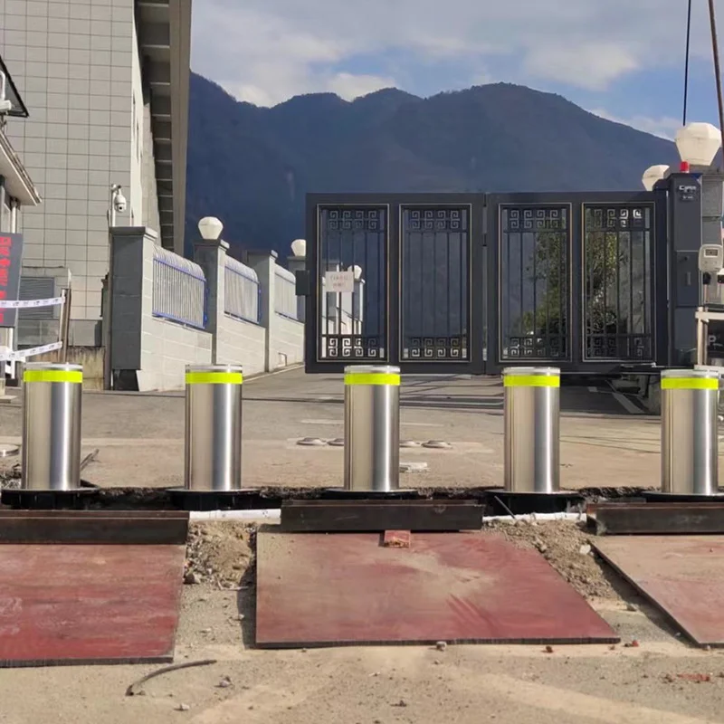 Automatic Retractable Hydraulic Bollards Post Car Parking Bollard ...