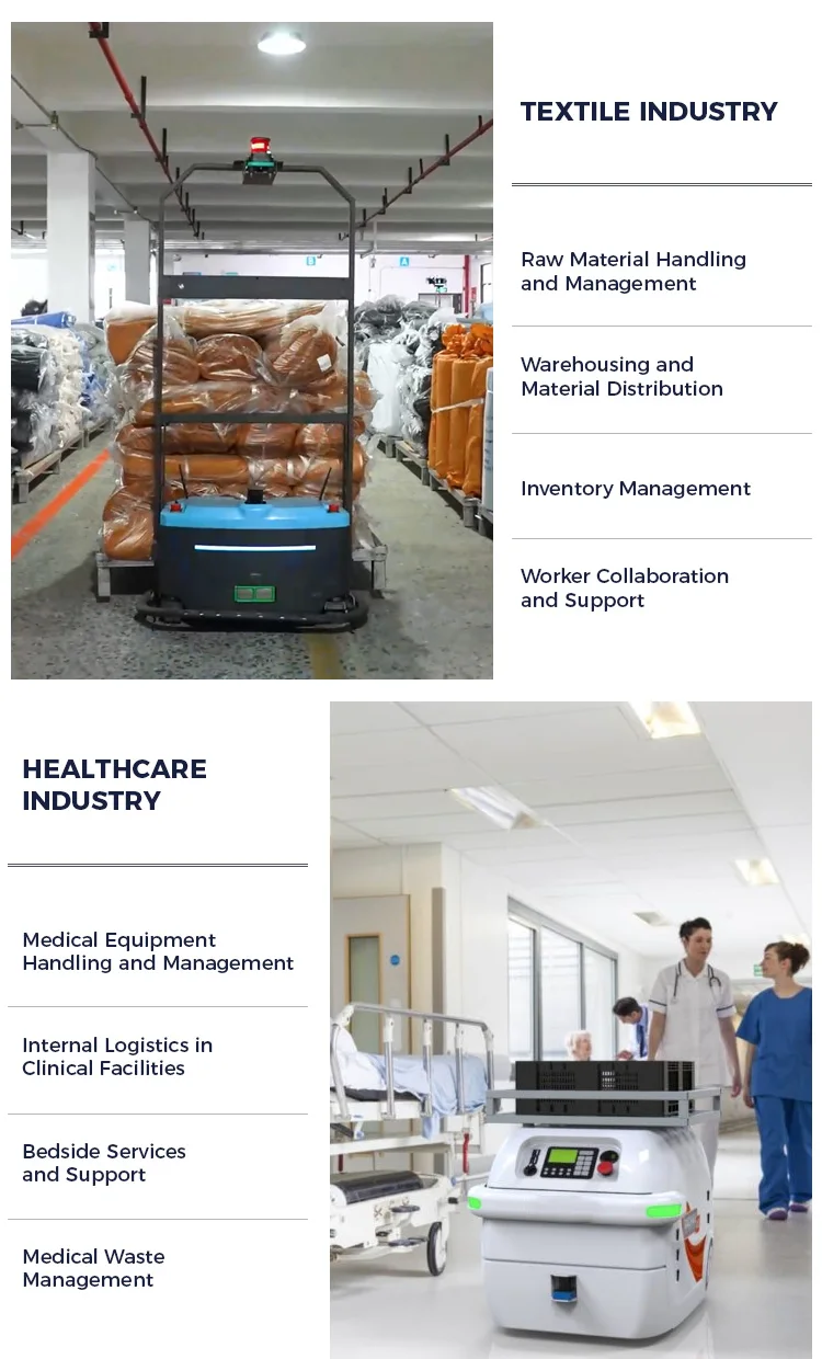 Autonomous Mobile AMR AGV Robot - 300kg Load & Latent Jacking