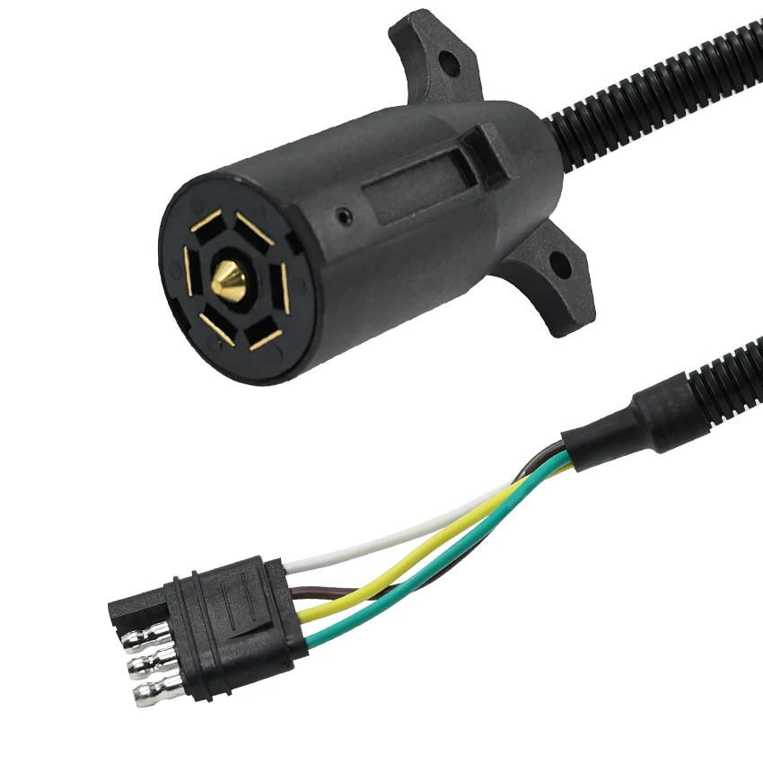 SAE 4-Core RV Trailer Wiring Harness Power Cable SAE 4-Pin Socket ...