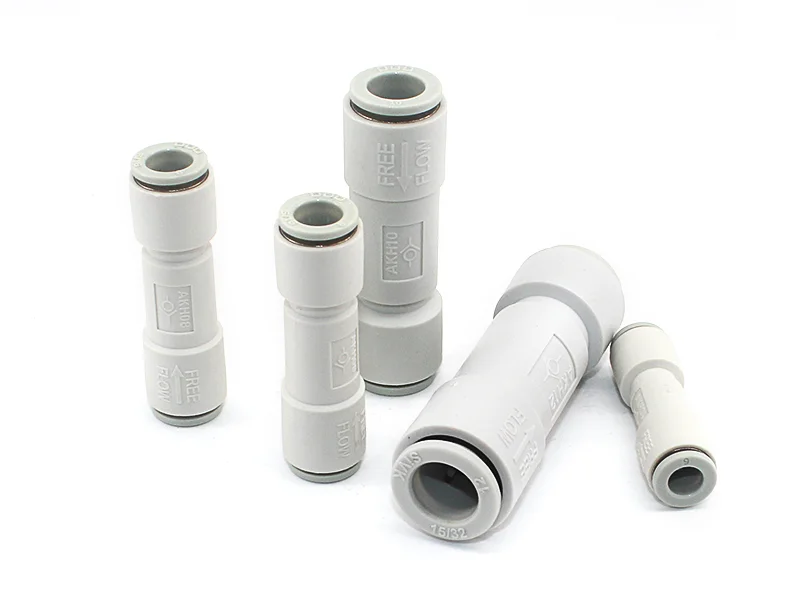 AKH Non Return Plastic Check Valve with One-Touch Fittings for ...