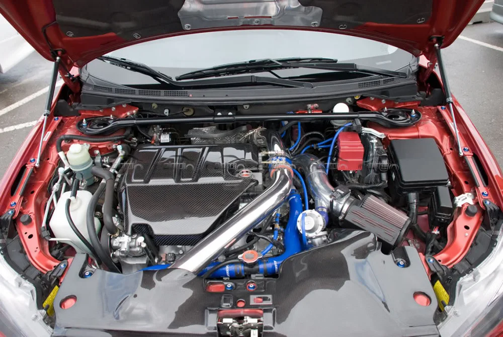 Oem Style Carbon Fiber Engine Parts Cover Cooling Plate For Mitsubishi ...