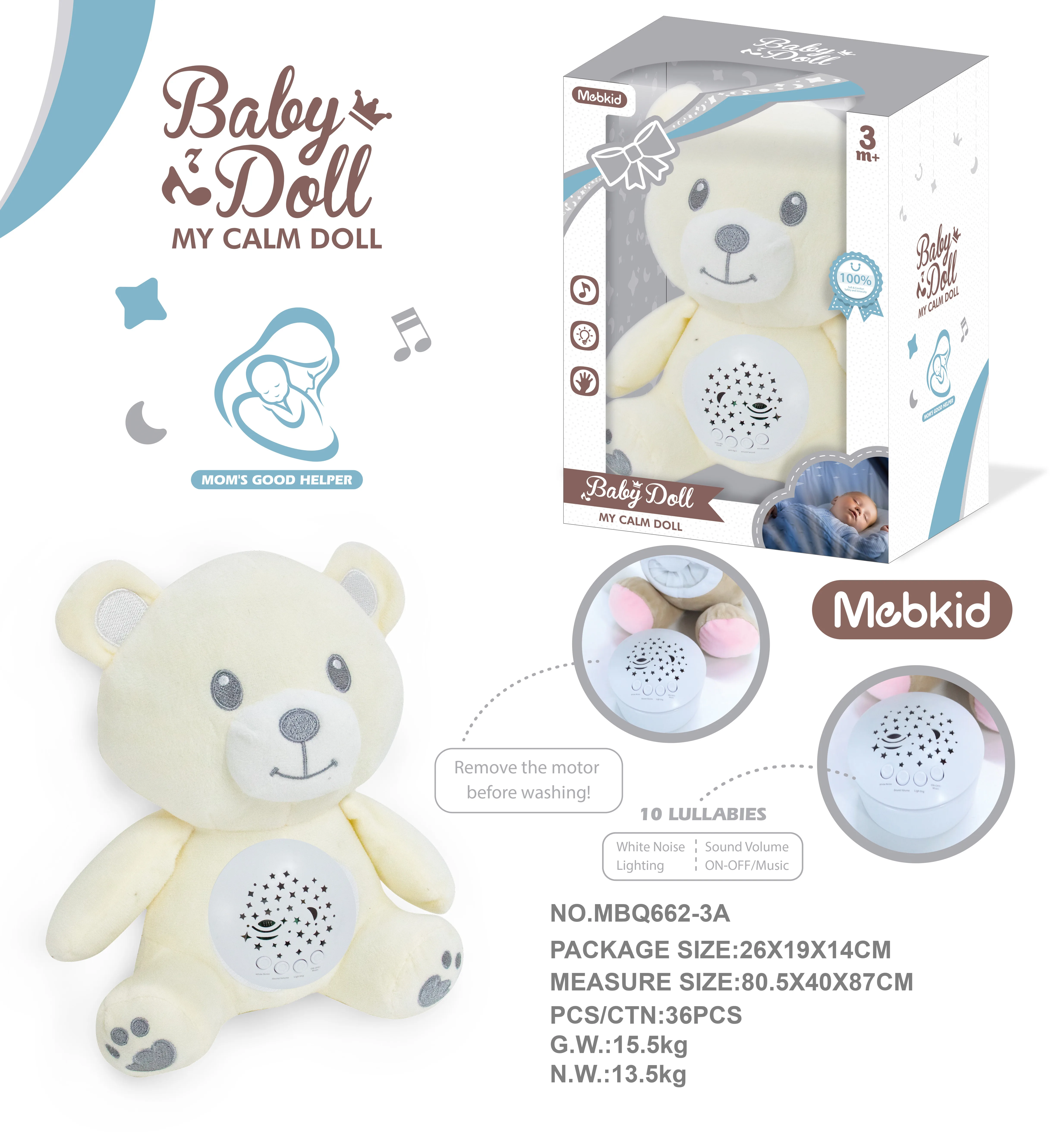 Baby Comfort Toys/baby Sleep Soother,Mom's Heartbeat Lullabies Soothing ...