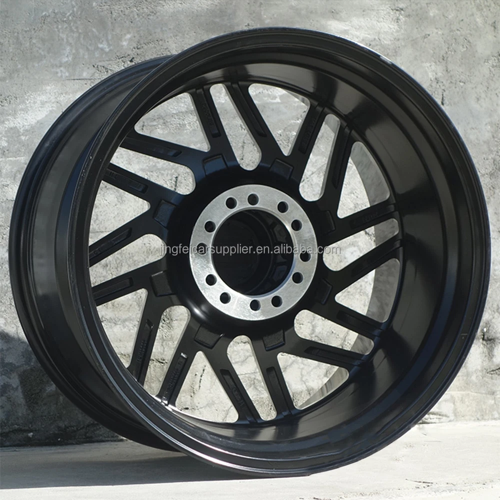 22 Inch Off-road Aluminum Wheels 6x135/139.7 Black + Rivets-44et 12j ...