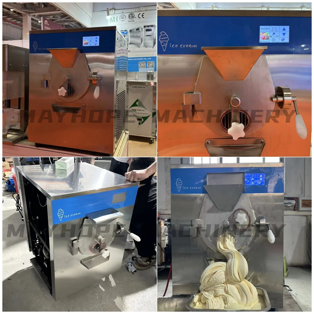 5 Flavors Soft Serve Ice Cream Machine 110v 220v Commercial Table-top ...