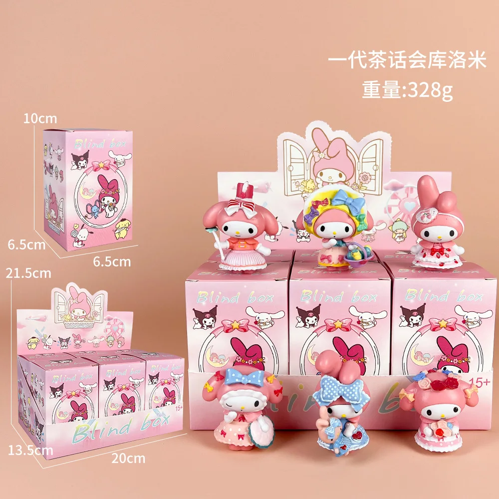 6pcs/set Tea Party Melody Figure Set Pink Cute Box Packed Blind Box My ...