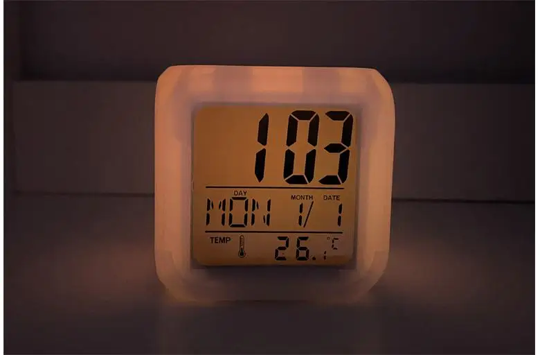 Unicorn Digital Cube Alarm Clock Led Kids Alarm Clock Cartoon Unicorn ...