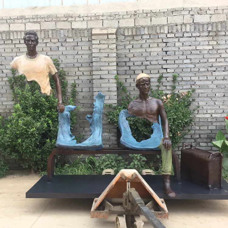 2022 Life Size Bronze Man Statue - Modern Art & Collectible