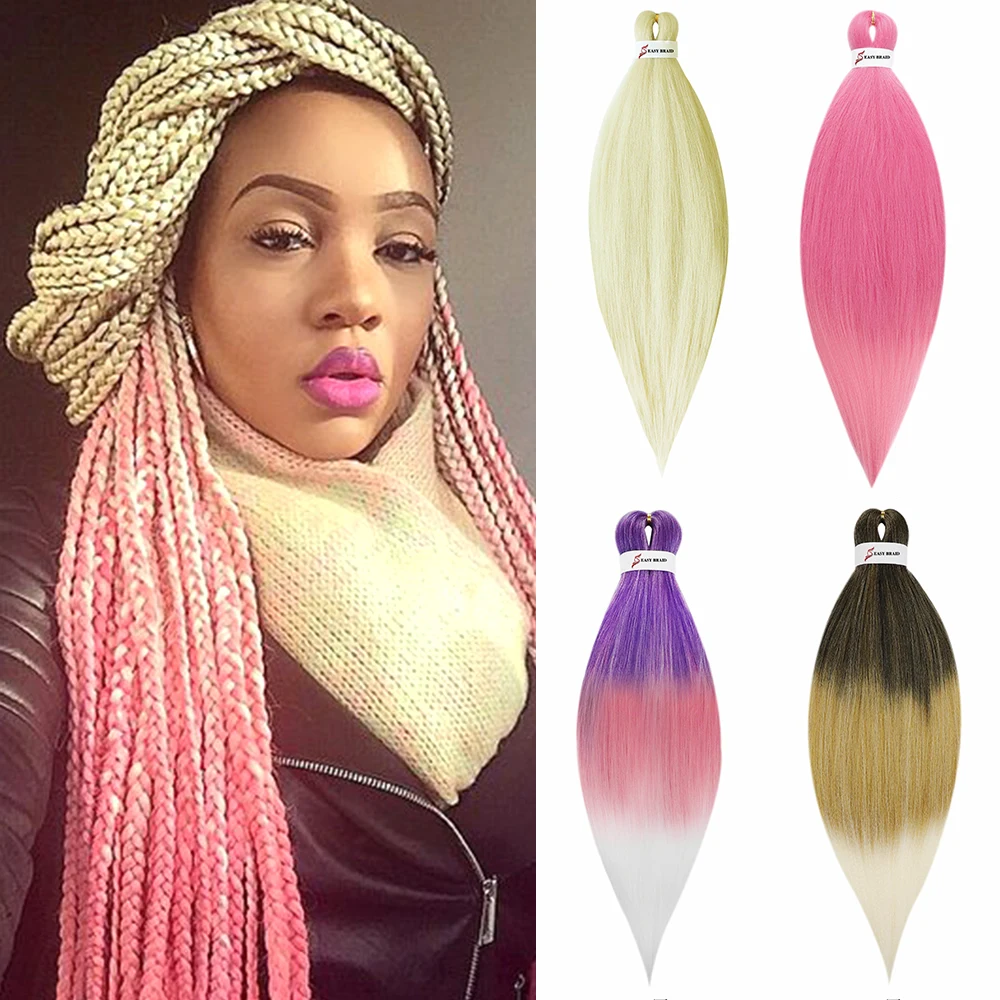 Wholesale Prestreched Box Crochet Hair Attachment For Natural Ombre ...