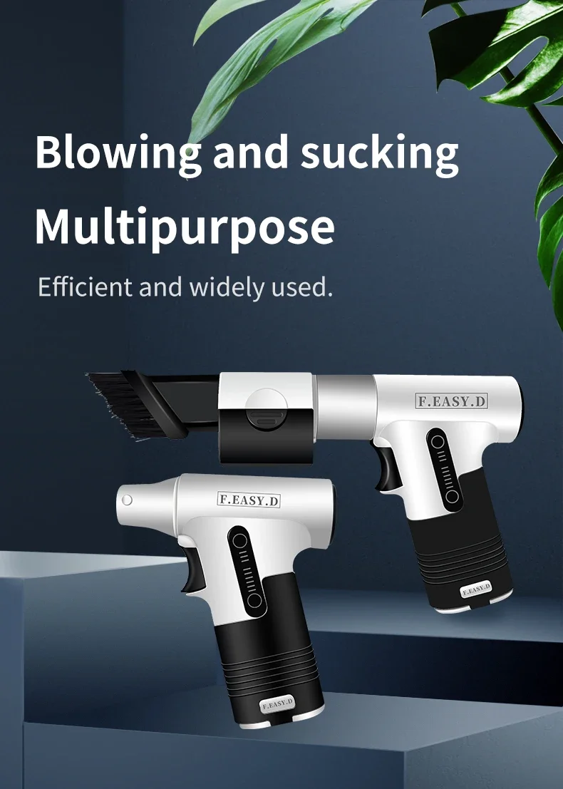 120000rpm Mini Compressed Air Duster Portable Hand Held Fan Electric ...