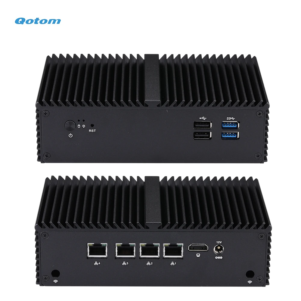 Qotom Fanless Mini PC J6412 - Reliable 24/7 X86 Desktop