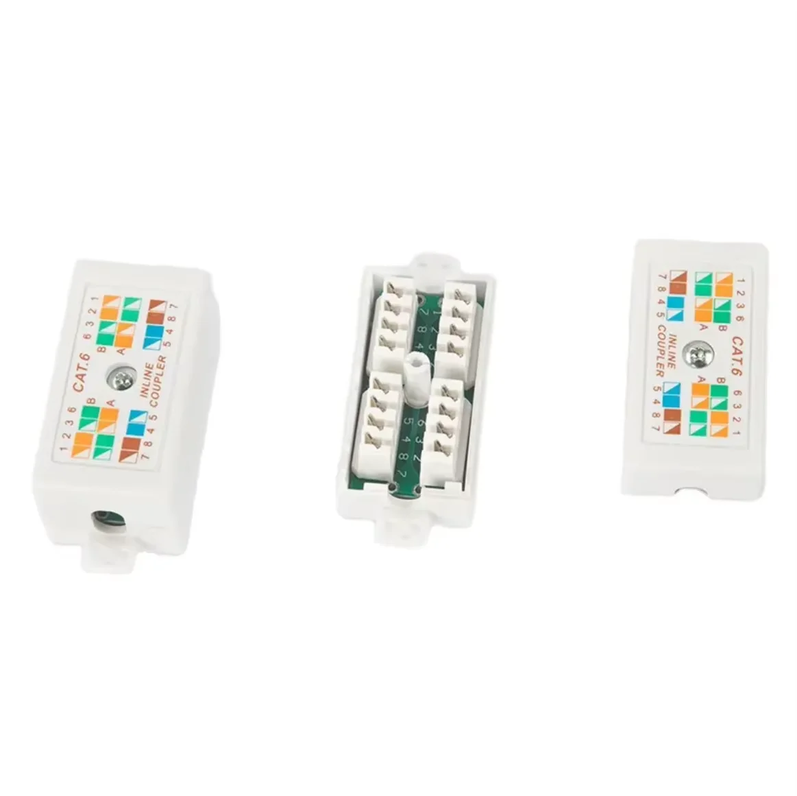 Cat 6 Junction Box Splice Connector Unshielded Punch Down Type Inline ...