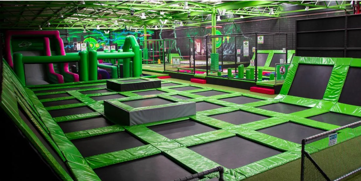 Large Trampoline Park Parkour Bungee Jumping Indoor Trampoline Park ...