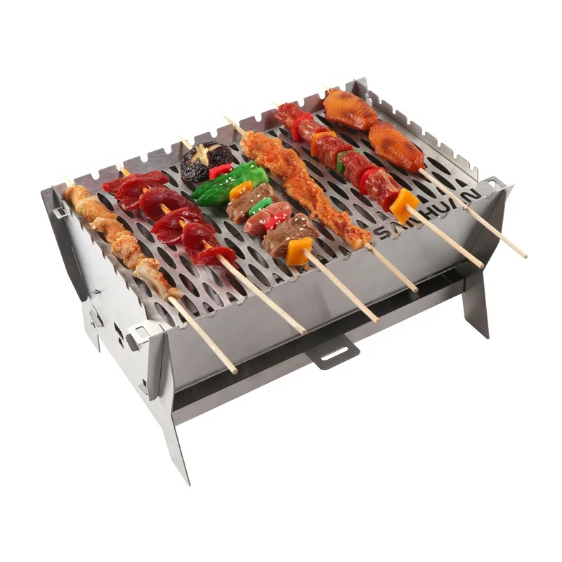 Sanhuan Gas Grill Portable Barbecue Camping Foldable BBQ Stainless ...