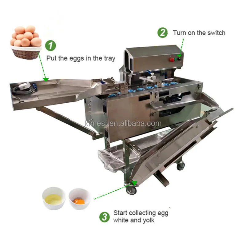Duck Egg Washign Cracking Breaking Grading Machine Industrial Egg White ...