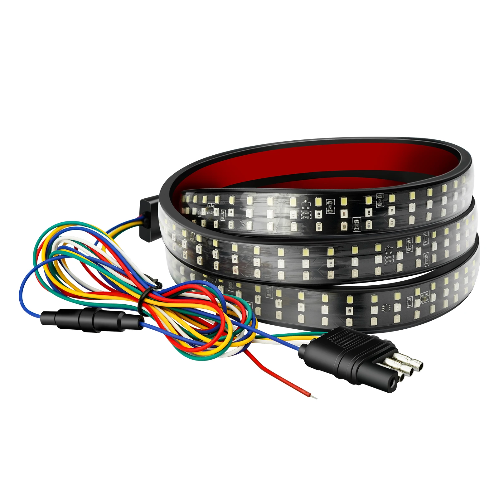 Car Tail Lamp Bar 1.5M 3rows Led Strip for Pickup Truck Brake Stop Turn ...