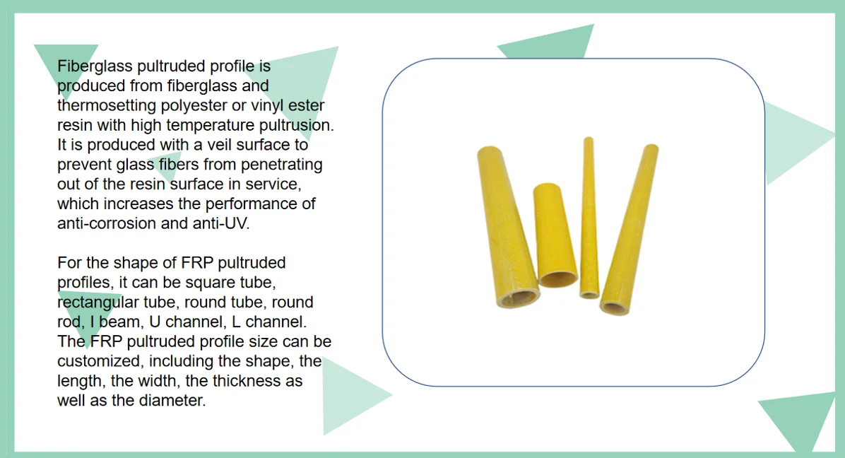 Pultrusion Frp Profile,Pultrusion Round Frp Fiberglass Tubes,Customized ...