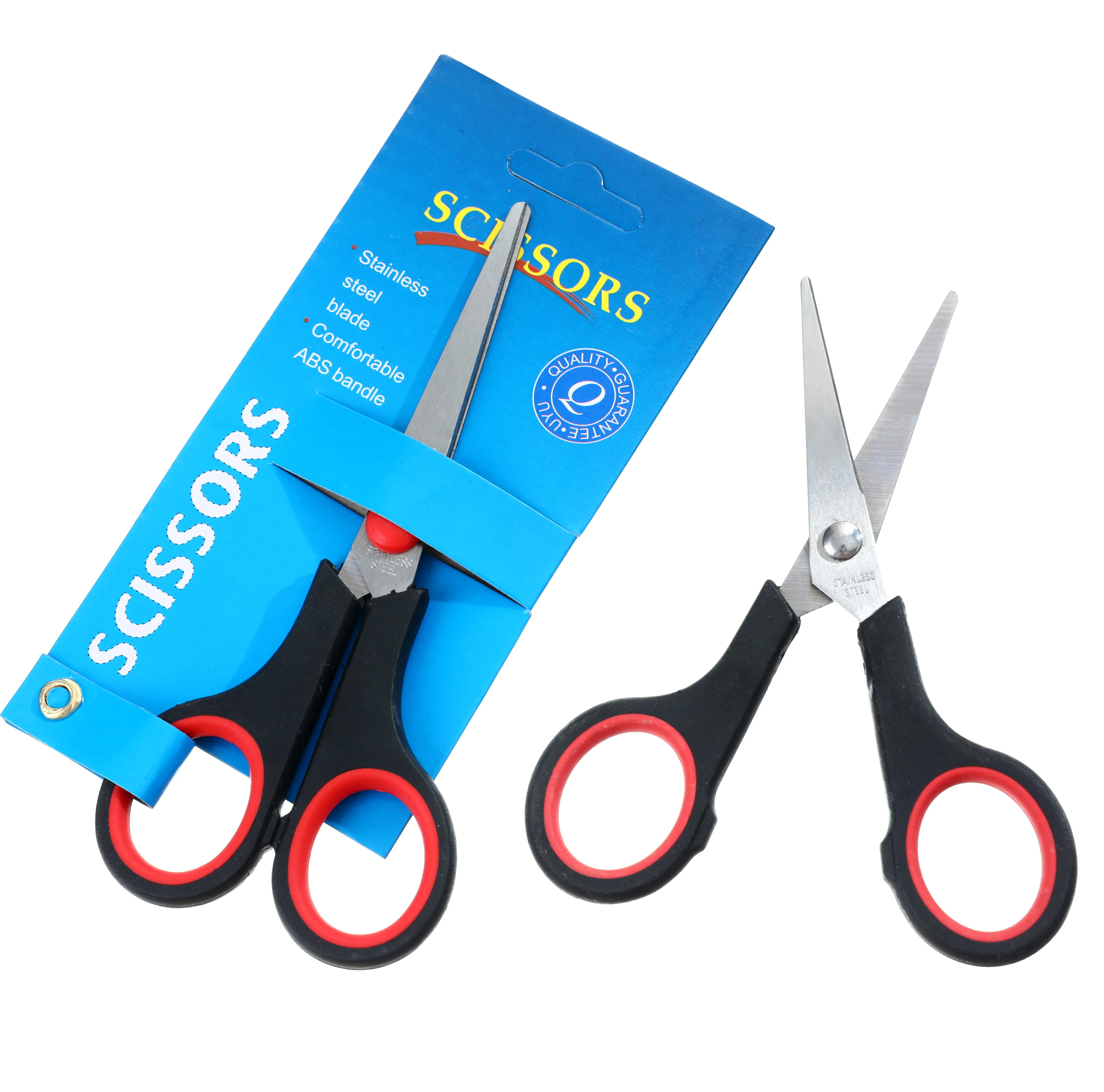 Household Scissors Practical 7" Rubber Grip Handle Office Scissors Left ...