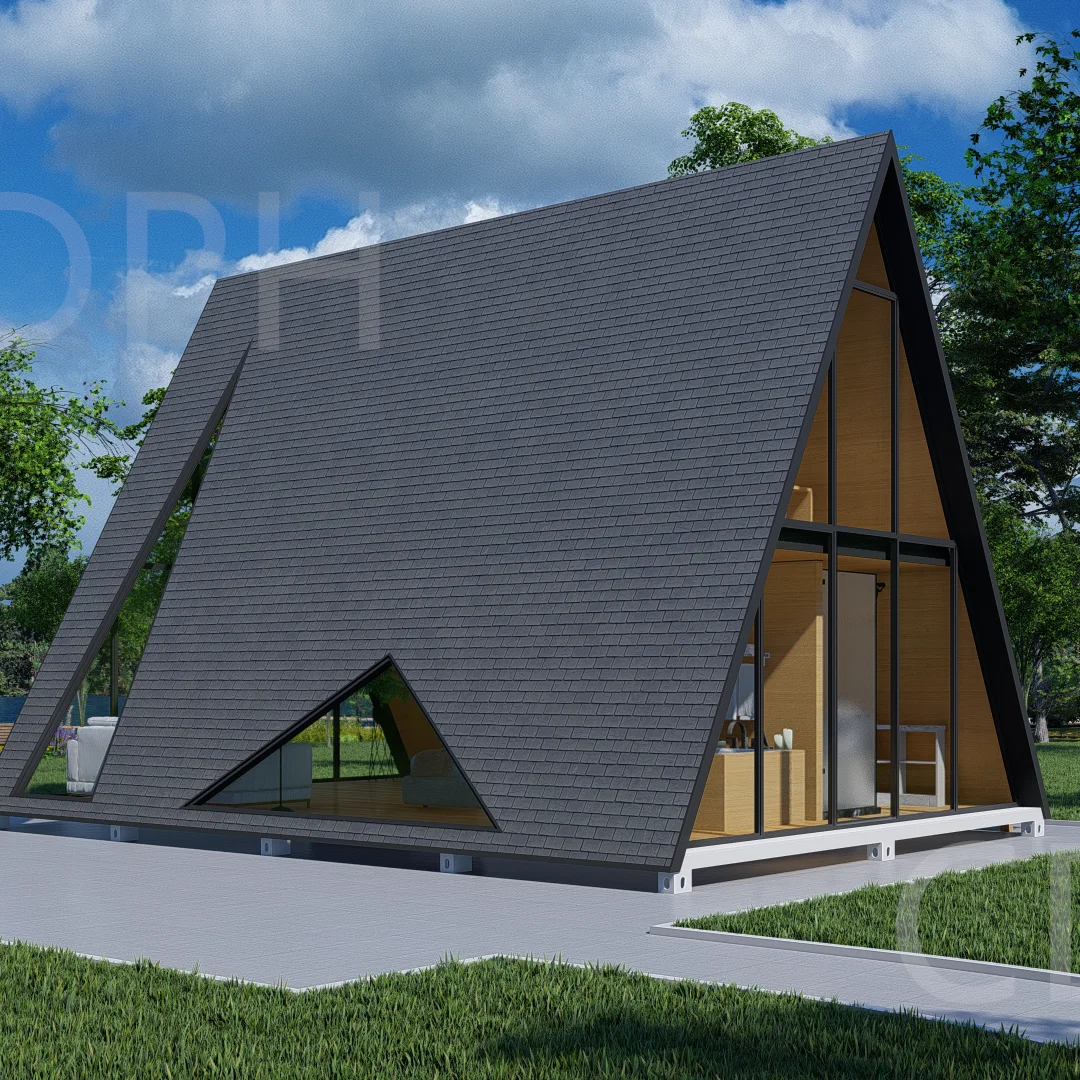 Airbnb China Prefabricated House Casa Prefabricada Modular A Frame ...