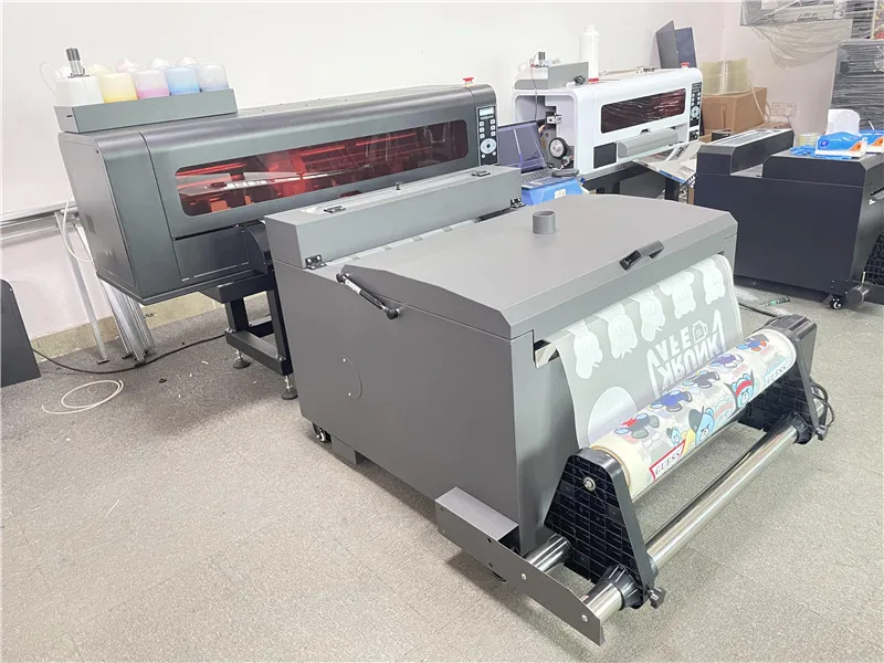 듀얼 Xp600 헤드 A1 Dtf 프린터 필름 프린터에 직접 인쇄 60cm Pet 필름 인쇄 롤 투 롤 Dtf 프린터 파우더 셰이커 포함 - Buy 2 개의 Xp600 ...