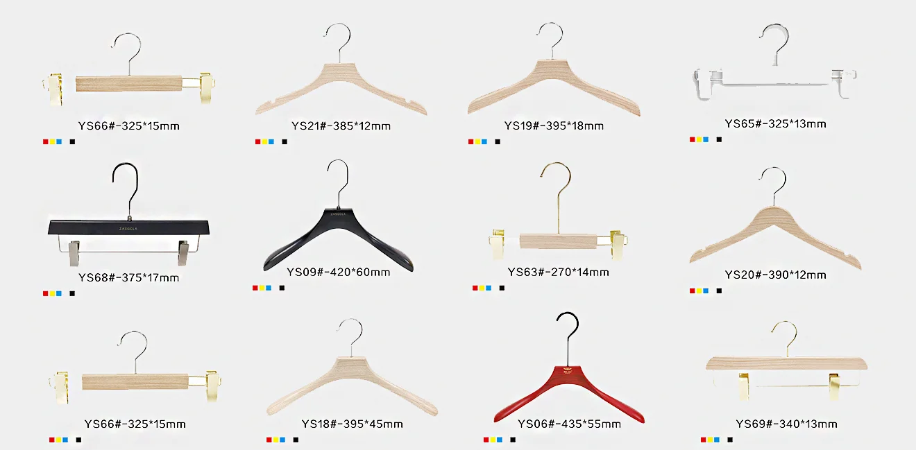 Wholesale Solid Metal Clamp Wooden Cloth Trouser Hanger Adjustable ...