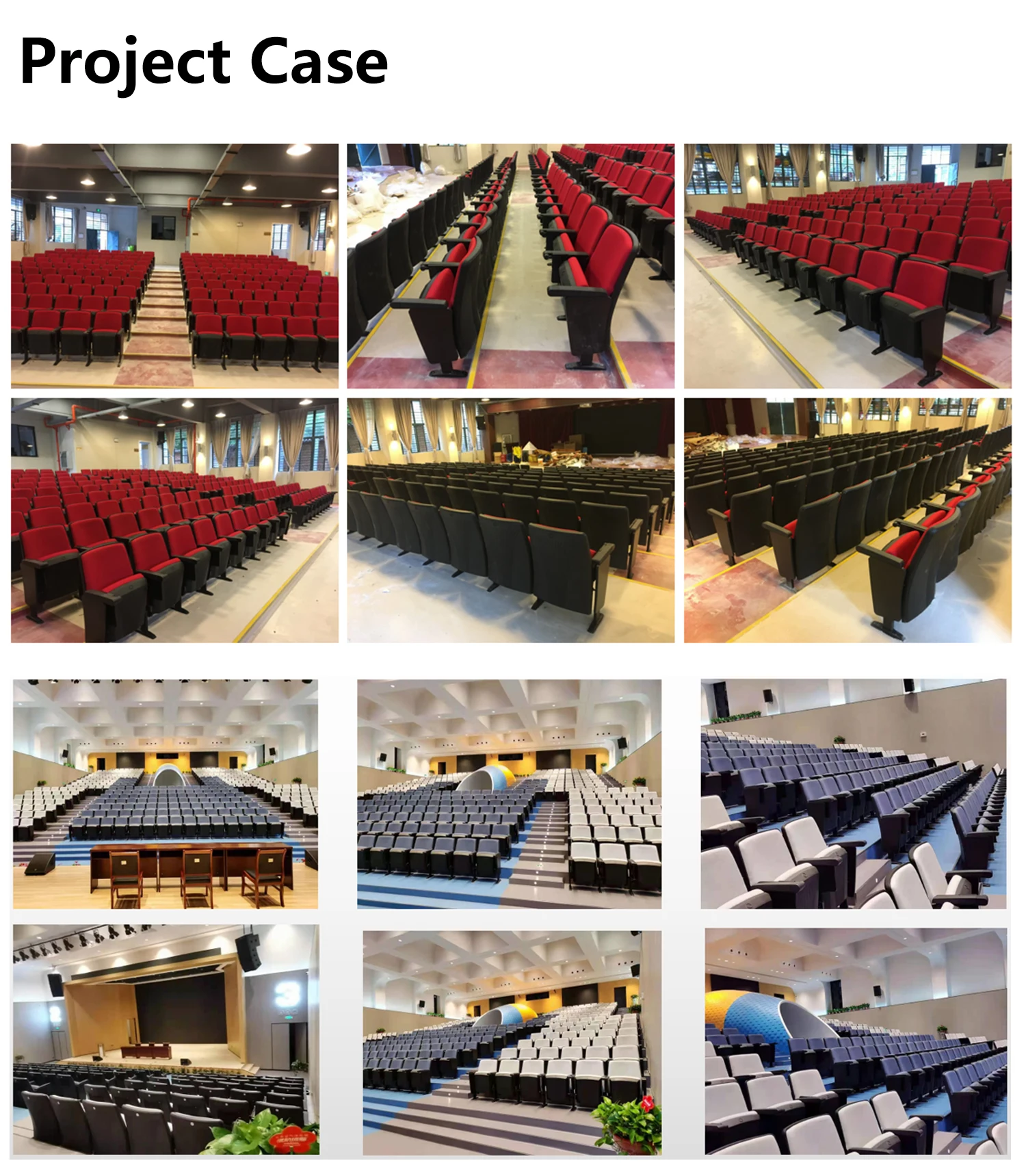 Theater Seats with Tables - Modern Vip Auditorium Chairs
