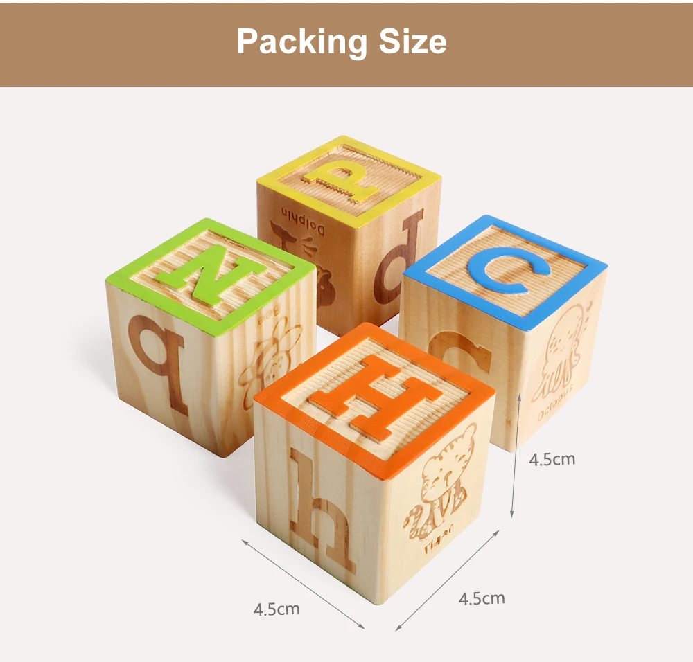 Educational Learning Wooden Letter Alphabet Blocks For Kids - Buy ...