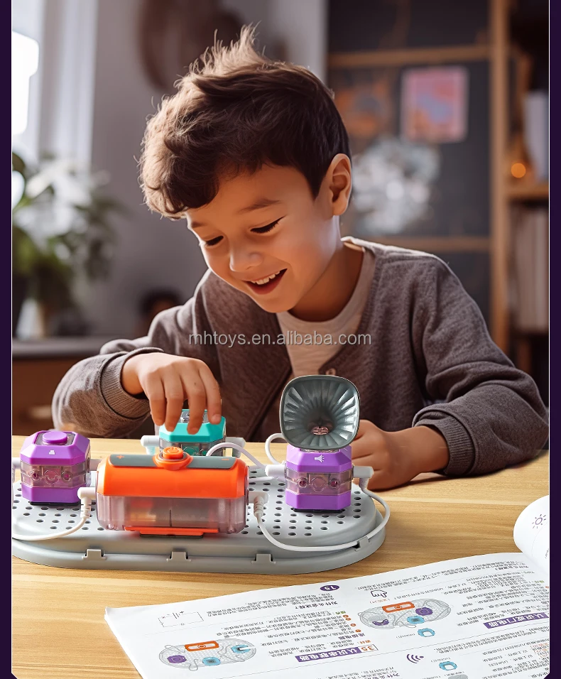 110 Projects Electric Circuits Blocks DIY Toy Science Kit