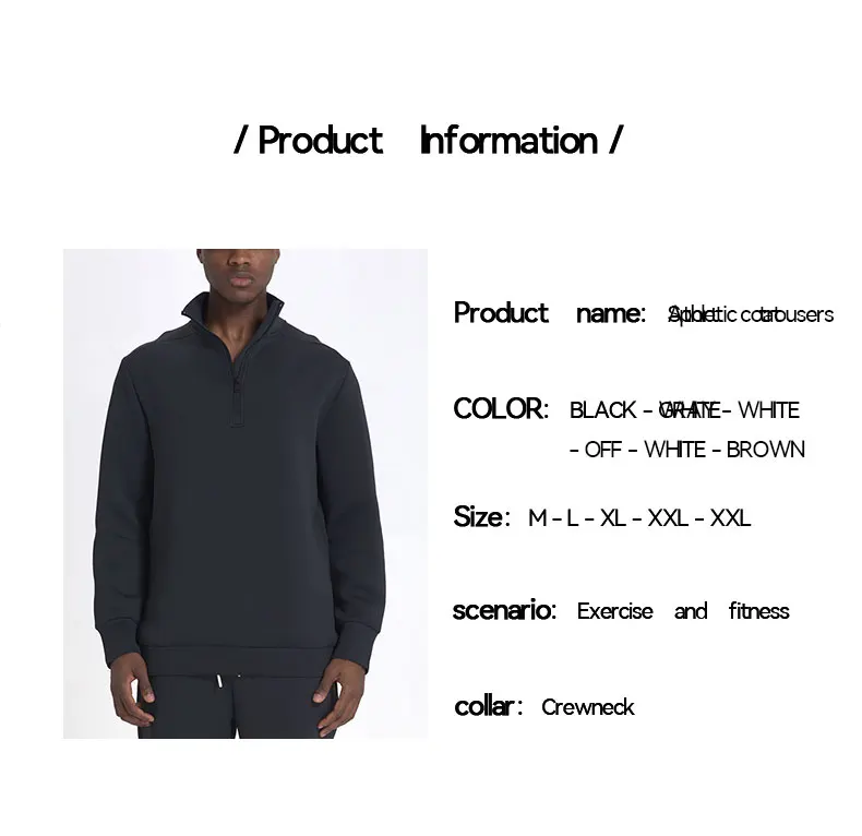 Hoodies Half Zip Plain Embroidered Oversized logo Blank Customized ...