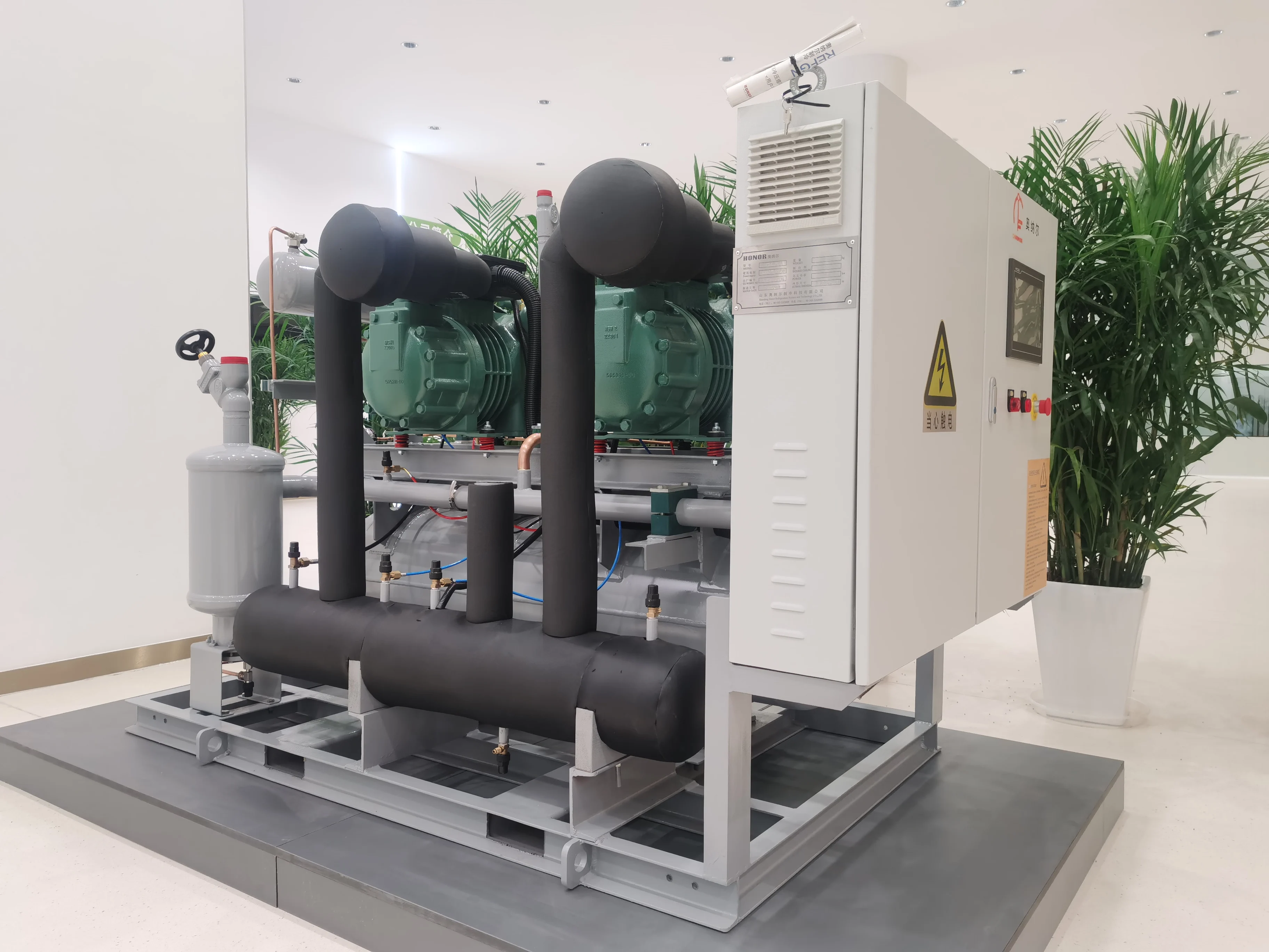 Freon Refrigeration Compressor Unit High Safety Energy Efficient ...