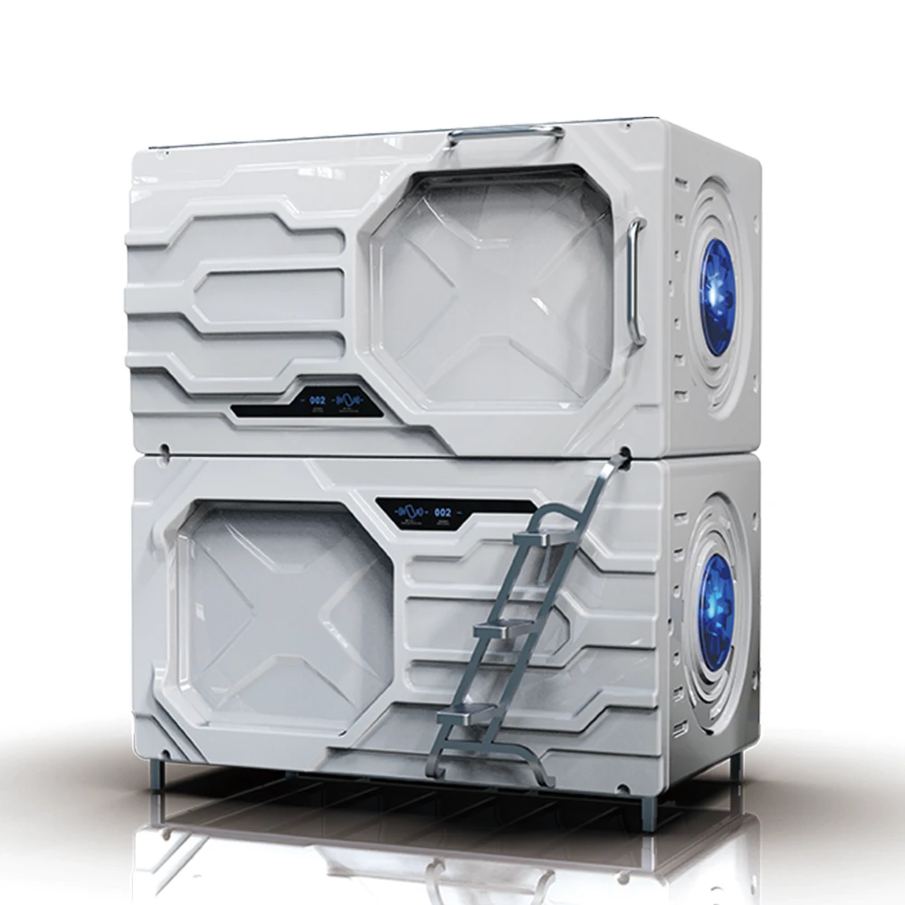 Hotel Airport Sleeping Capsule Abs Fireproof Capsule Hotel Bunk Bed ...