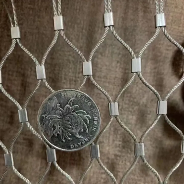 Flexible Stainless Steel 304 Galvanized Wire Rope Net Anti Fall Net ...