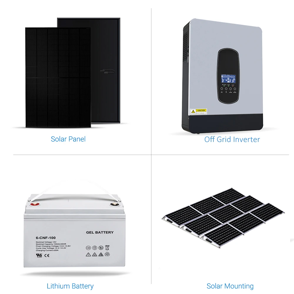 Growatt Grid Tied Solar System 5kw 8kw 10kw Solar System On Grid 5000 ...
