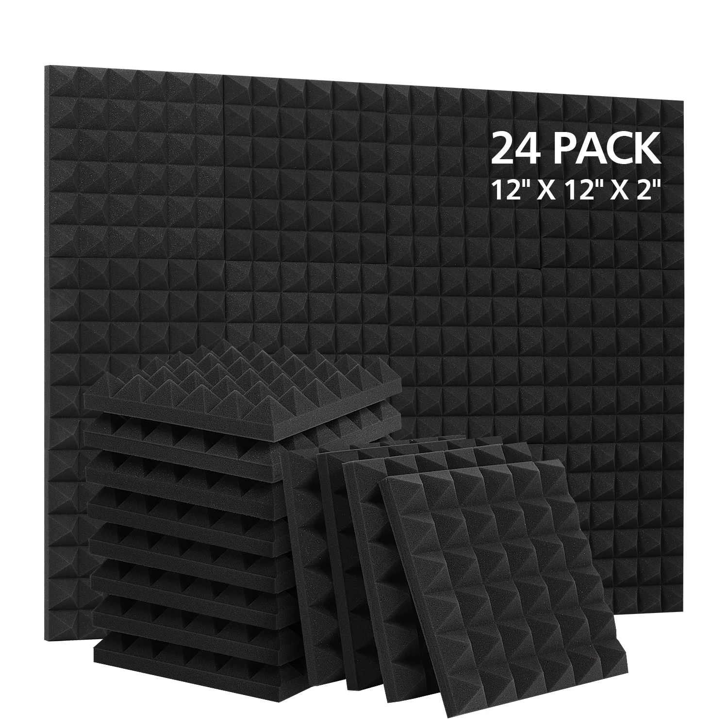 Customized Modern Acoustic Foam Panel Studio Soundproofing Pyramid Foam ...