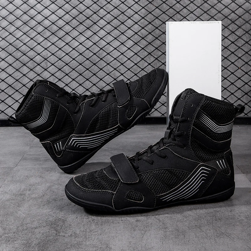 Custom Professional PU Leather Boxing Boots - Design Your Own