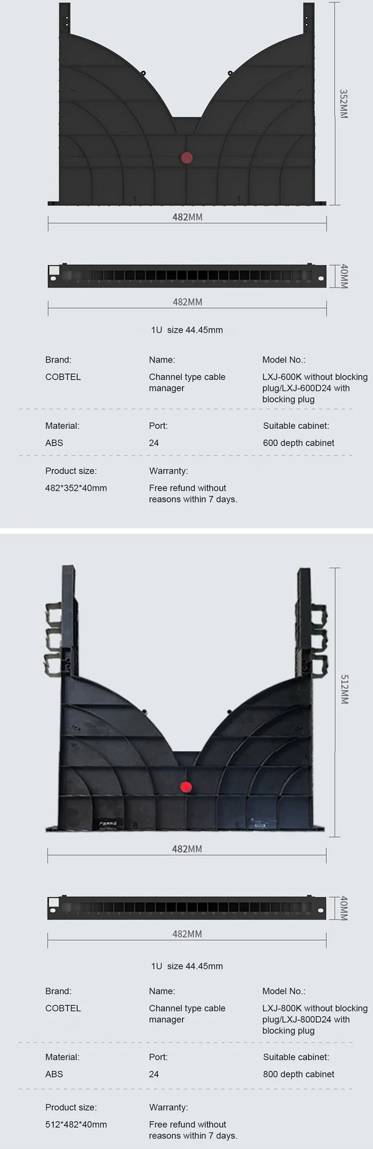 Channel Type Cable Management Tray - COBTEL Solutions