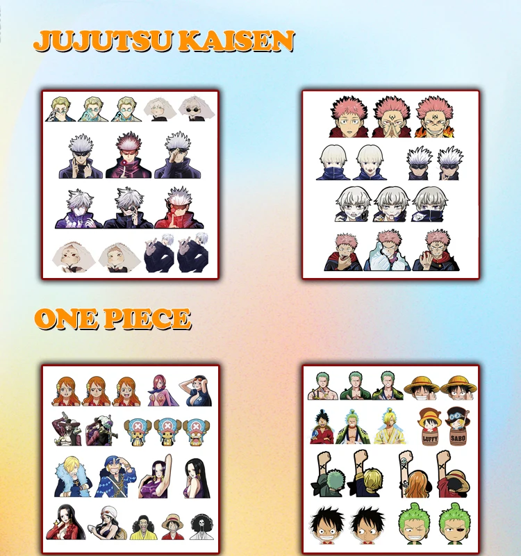 Gojo Sticker Jujutsu Kaisen Anime Motion Sticker Waterproof Decals For ...