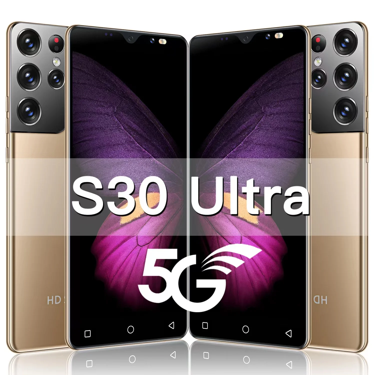 2022 Big Screen S30 Mobile Phone 6.7 Inch Android 5g Brand Smartphone ...