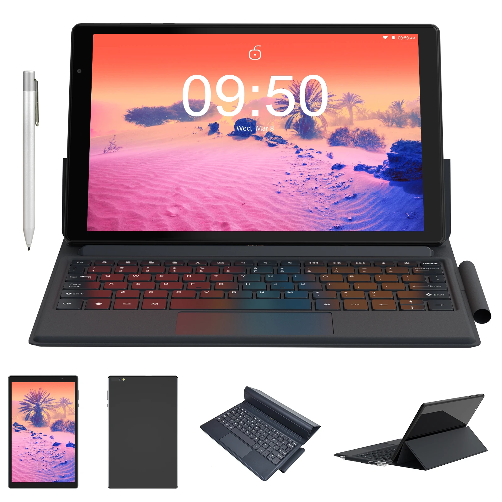 10.1 Inch 10 Pulgadas 64GB RAM Tablette with Keyboard and Pen Tab ...