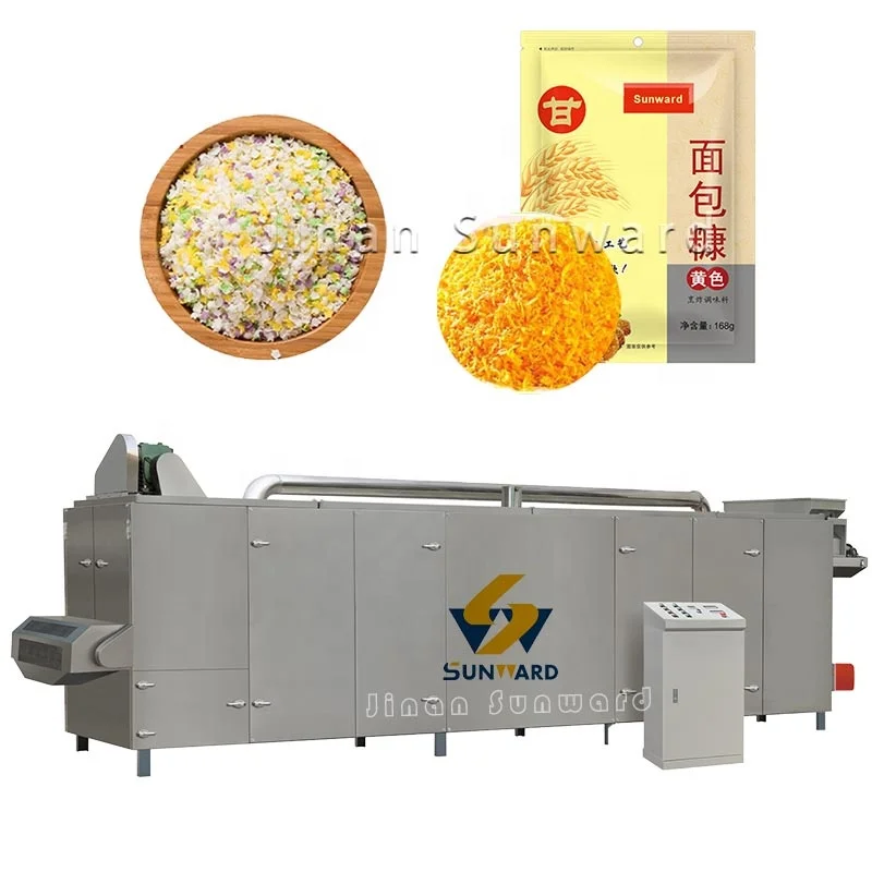 Full Automatic Updated 100-500 Kg/h Capacity Breadcrumb Maker Japanese Panko Bread Crumb ...